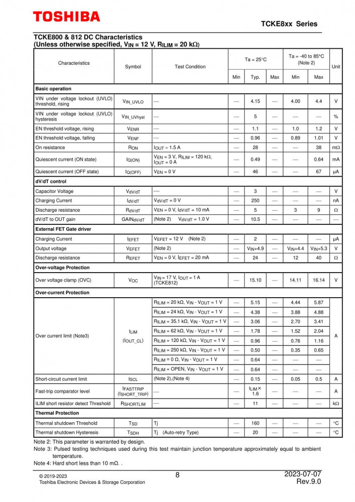 TCKE812NL,RF datasheet page 8