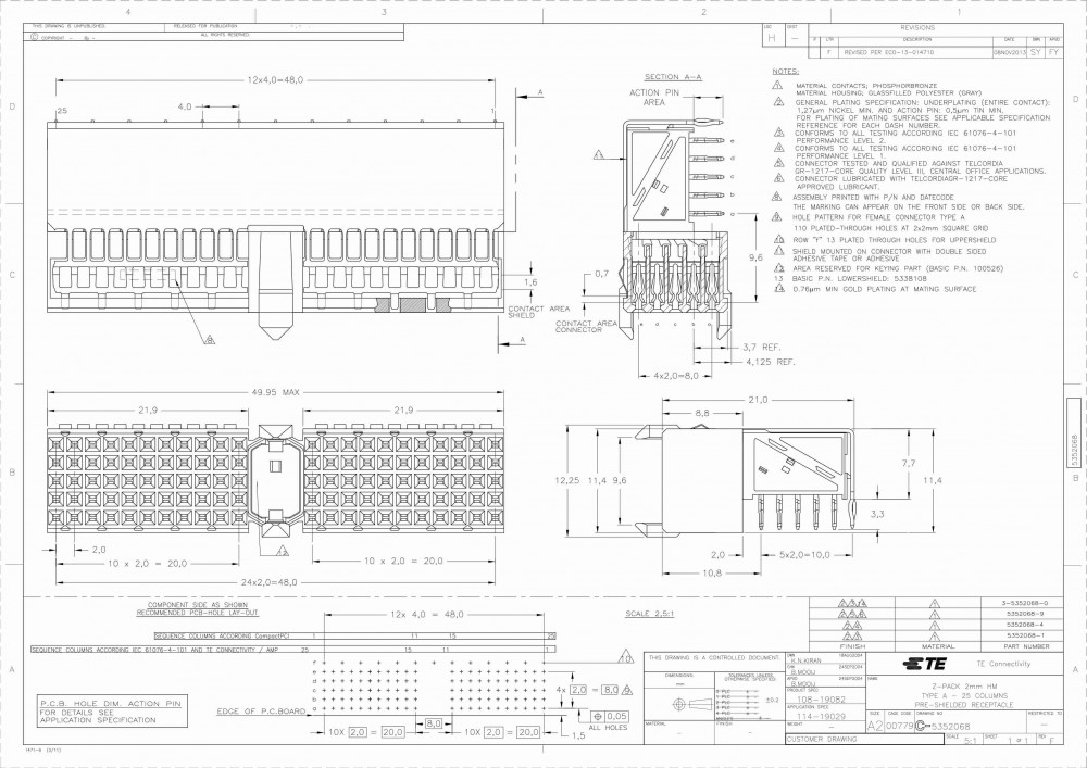 TE Connectivity 5352068-1 technical document preview