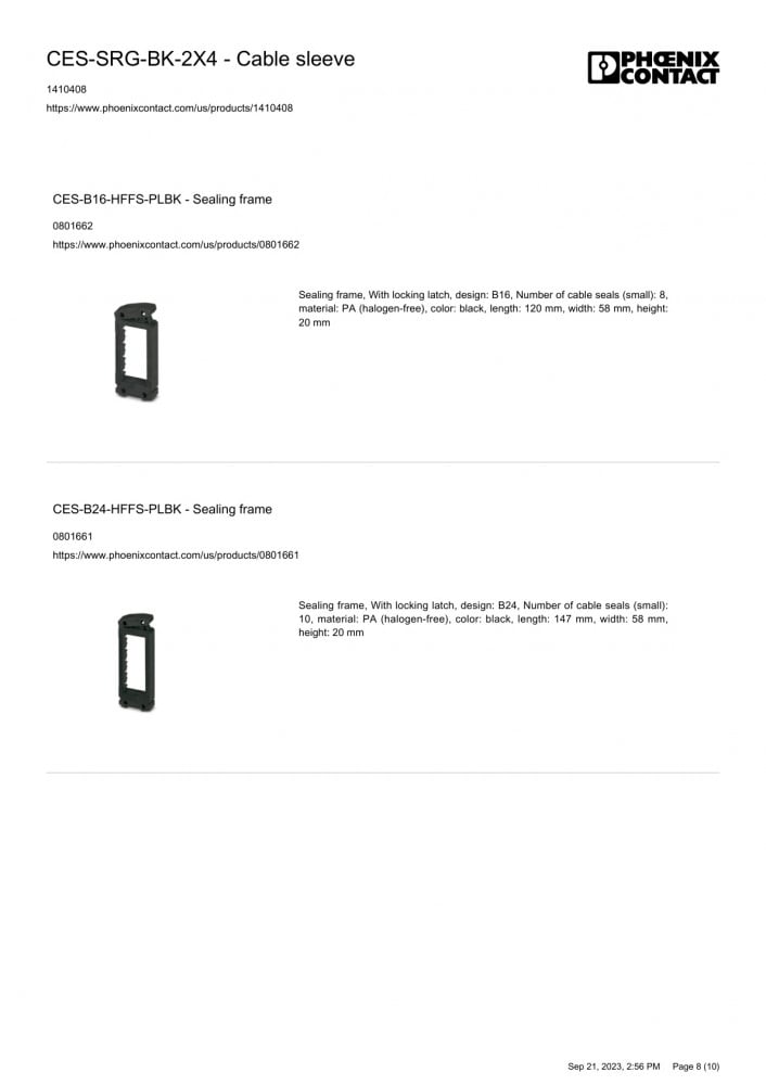 Phoenix Contact 1410408 technical document page 8
