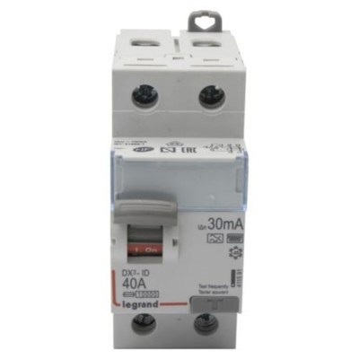 RCCB DX³ 2 pole 40A type F 30mA screw terminals for sale