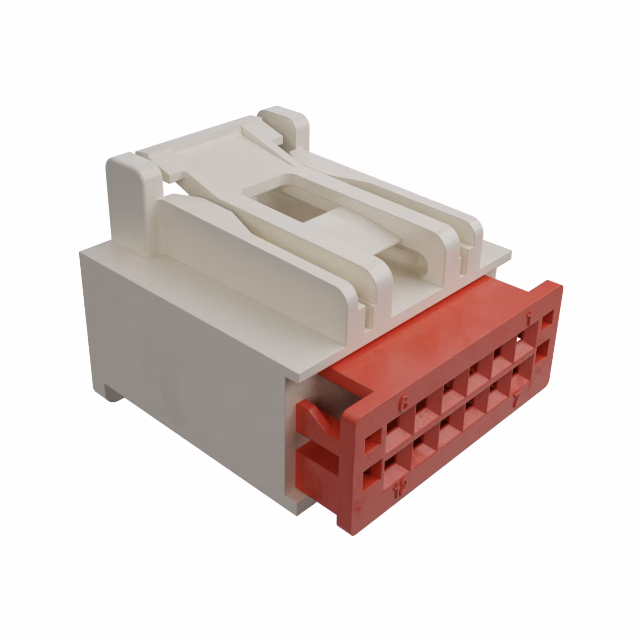 2.54mm Pitch, 0.64mm Width H-DAC 64 High Density Automotive Connectors, Dual Row, Female Harness Assembly, 12 Circuits, Polarization Option 3, Natural for sale