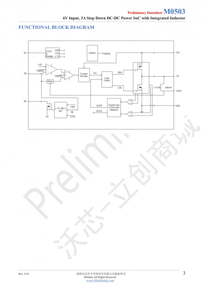 M0503 datasheet page 3