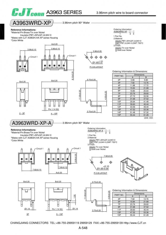 CJT A3963 series datasheet page 10