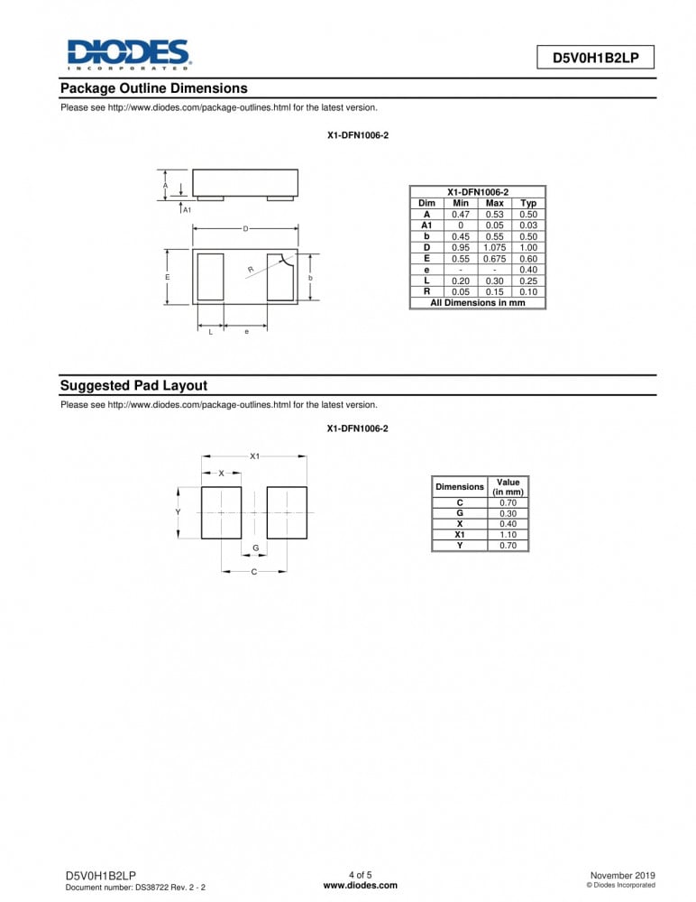 D5V0H1B2LP-7B datasheet page 4