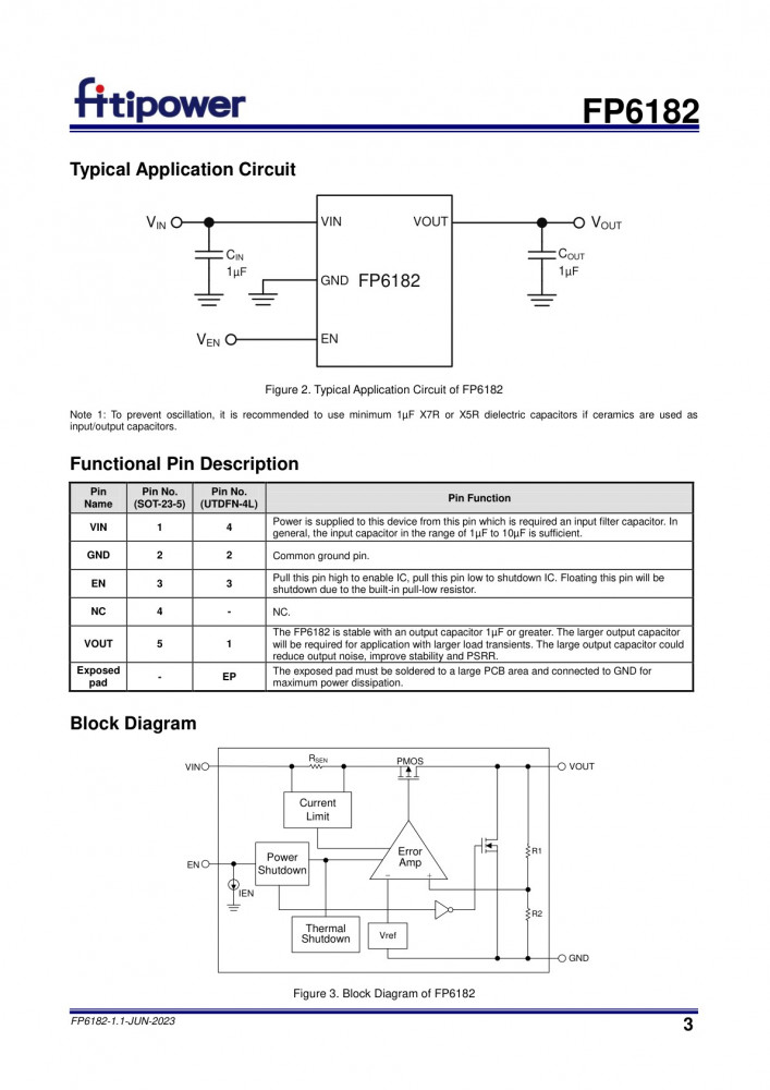 FP6182 datasheet page 3