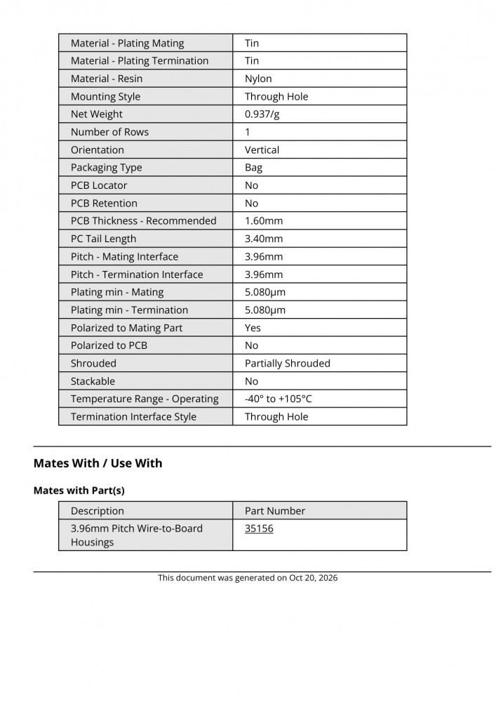 MOLEX 353130360 technical document image 3