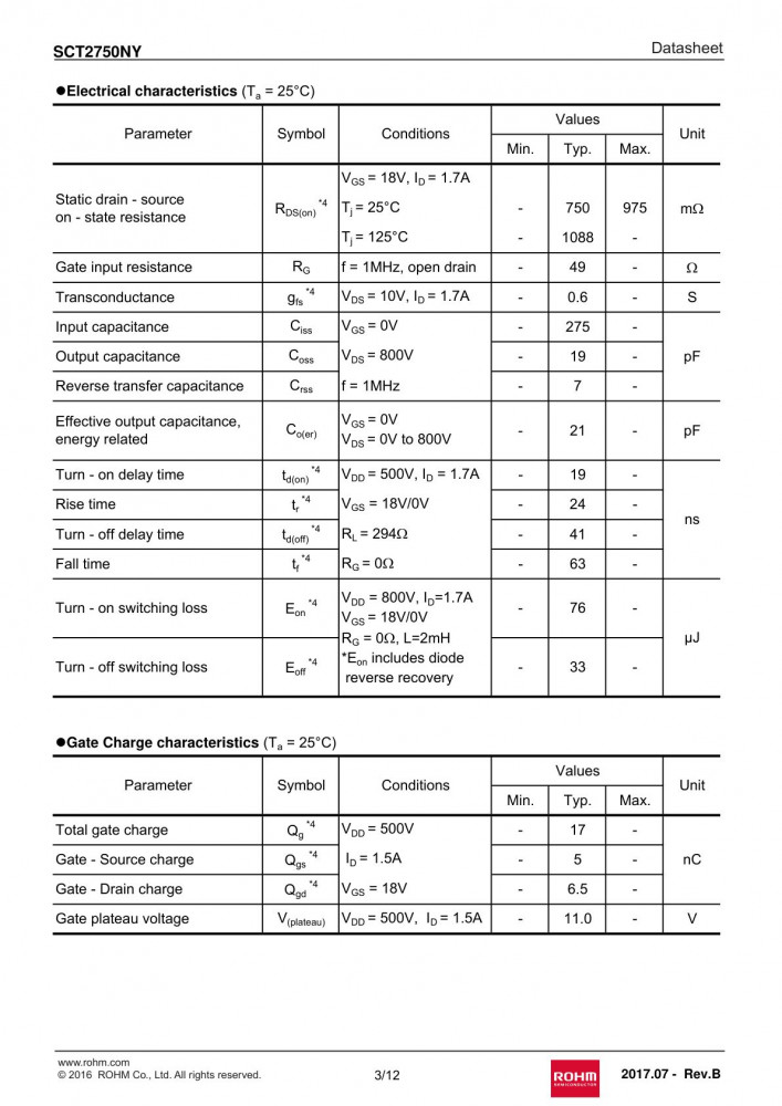 SCT2750NYTB datasheet page 3