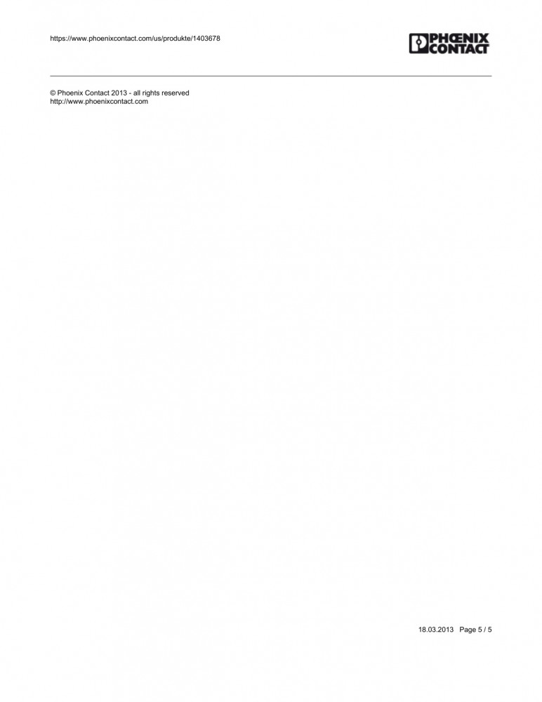 Phoenix Contact 1403678 technical document page 5