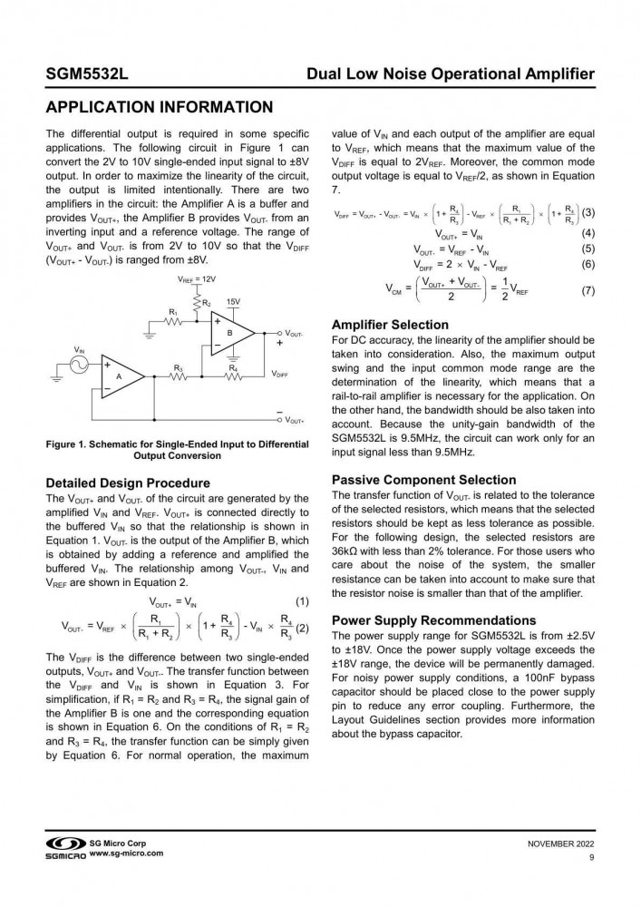 SGM5532L datasheet page 9
