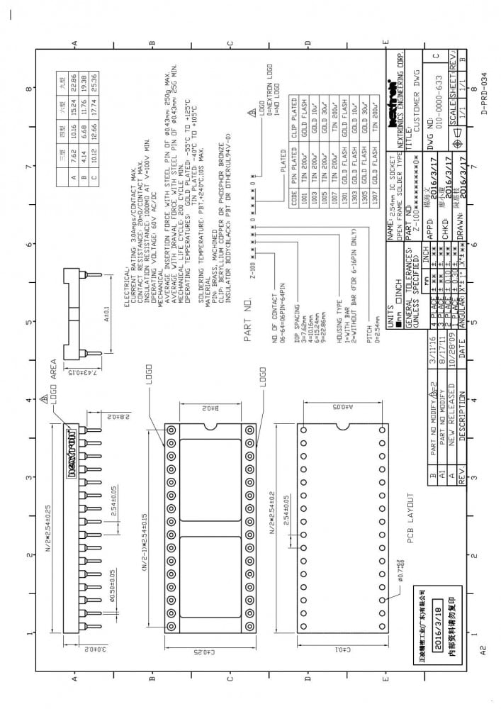 Nextron Z-100083200100100 technical document preview