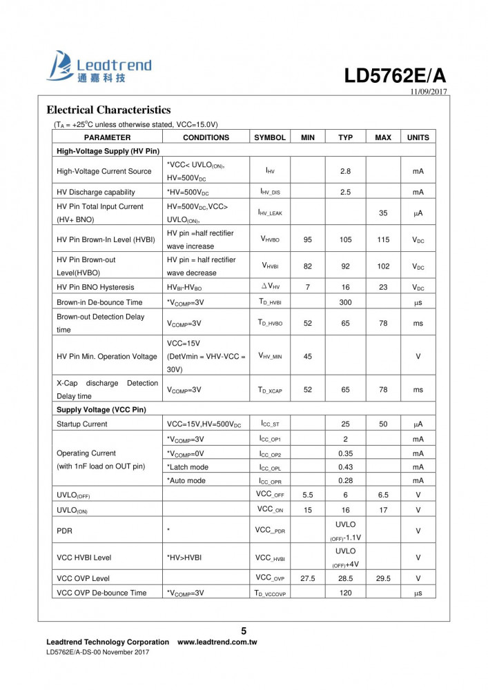 LD5762A document page 5