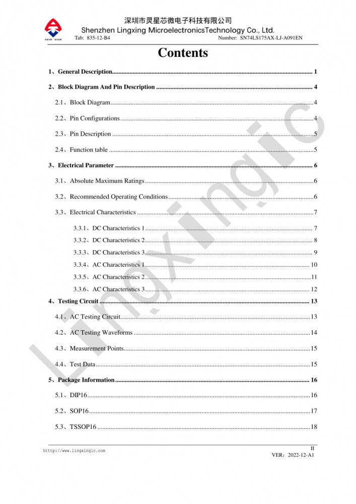 SN74LS175 datasheet page 2