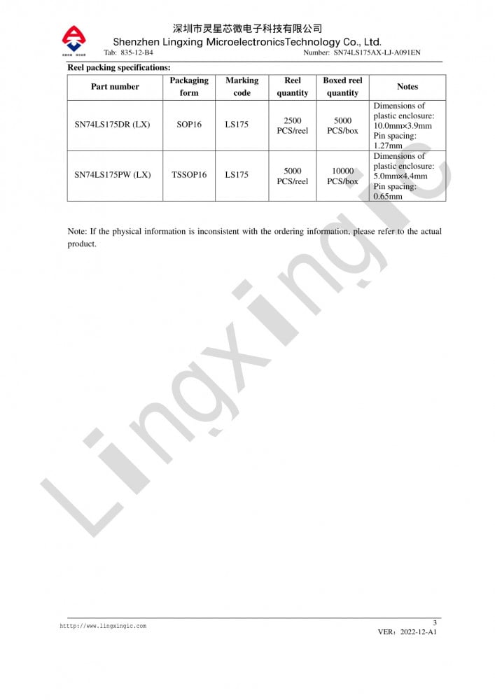 SN74LS175 datasheet page 6