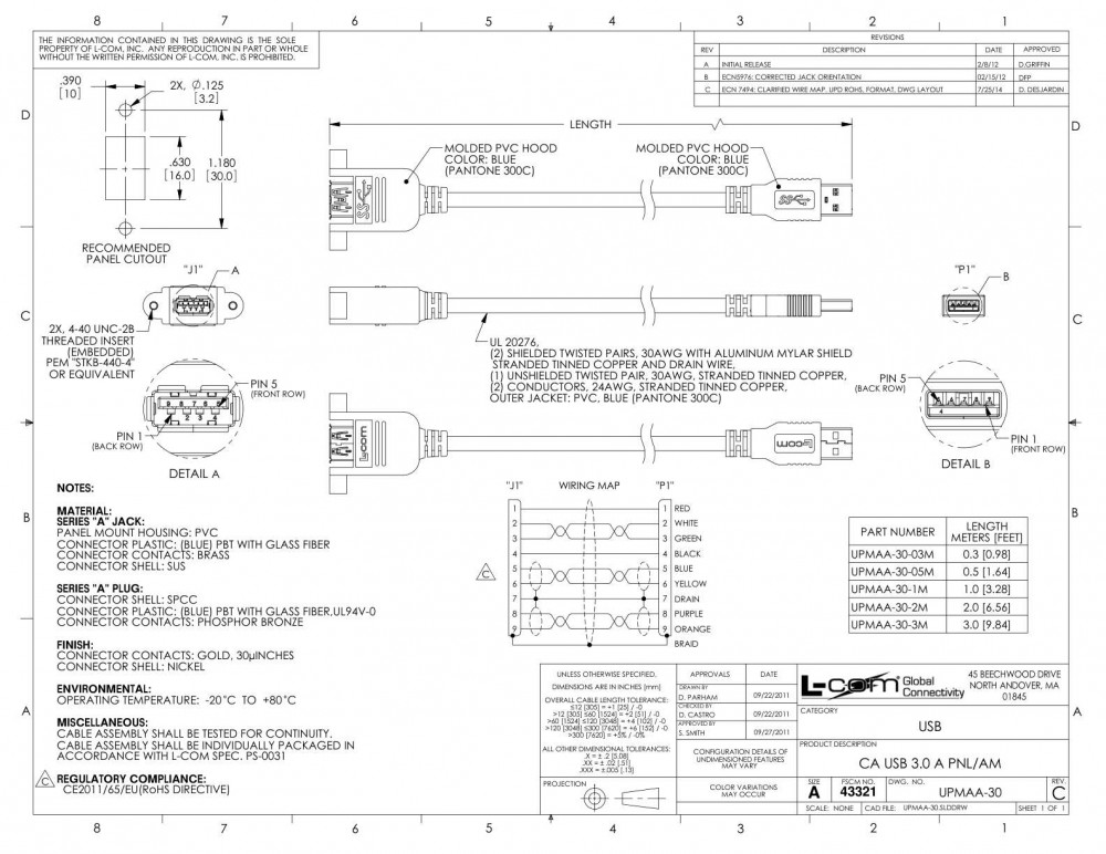 UPMAA-30-2M technical document page