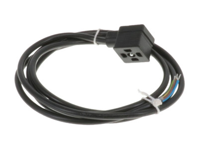 Brad mPm DIN Form A - 18mm, Poles 2+Ground, H6/H12, Pigtail, NBR Integrated Gasket, 18 AWG, Black, PVC Cable, 2.0m (6.56') Length, 250V for sale