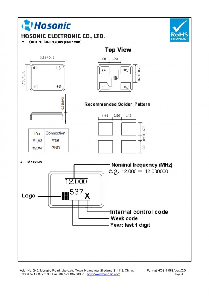 HOSONIC E3SB12E000019E specification page 4