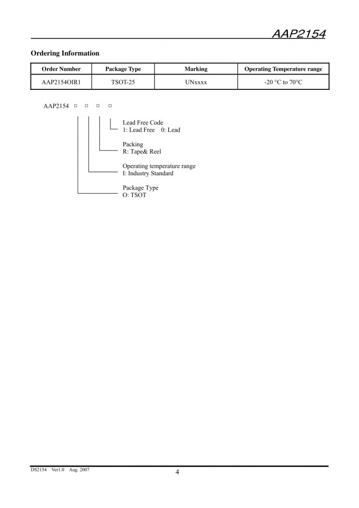 AAP2154 datasheet page 4