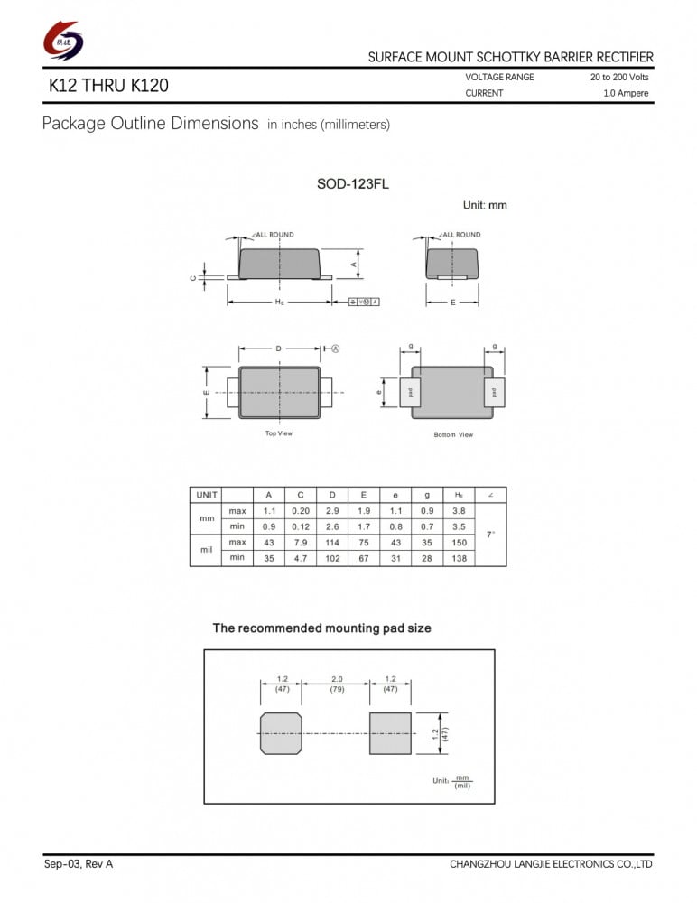 K110 datasheet page 3