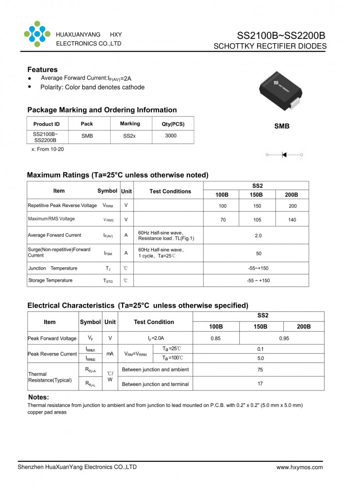 SS2200B datasheet page 1