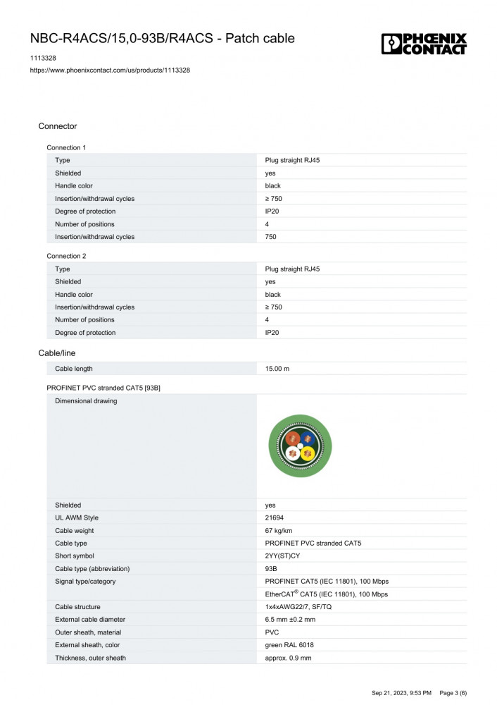 Phoenix Contact 1113328 technical document page 3