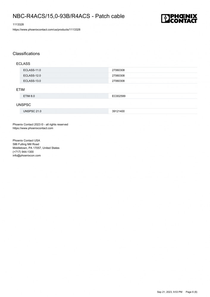 Phoenix Contact 1113328 technical document page 6