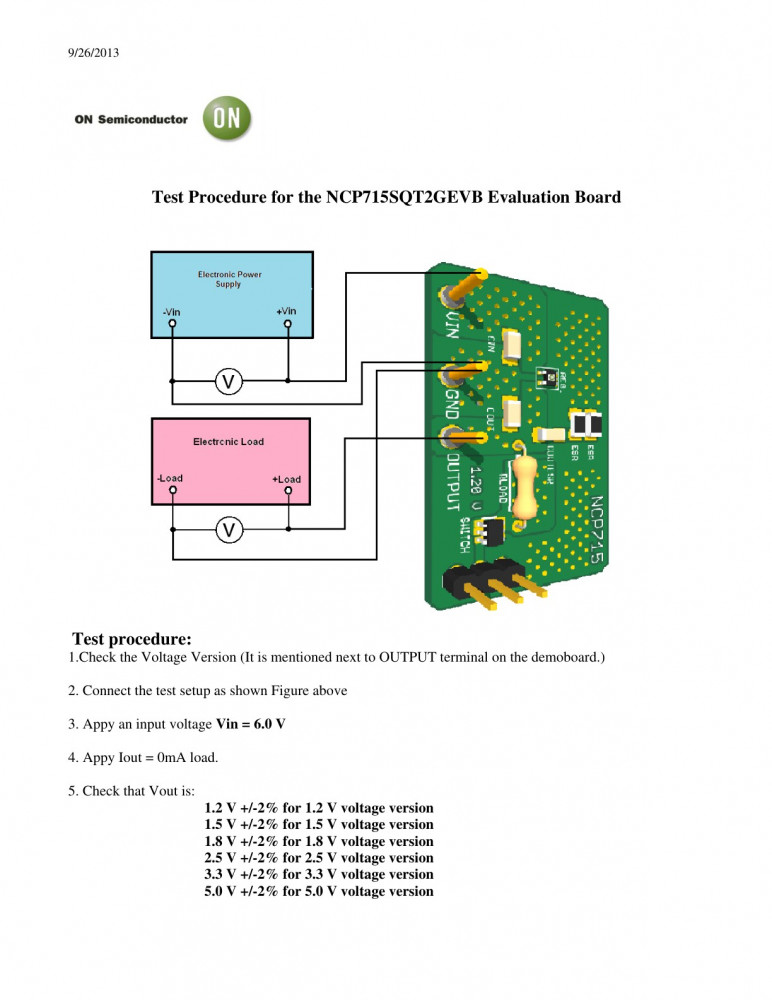 NCP715SQT2GEVB technical document page 1