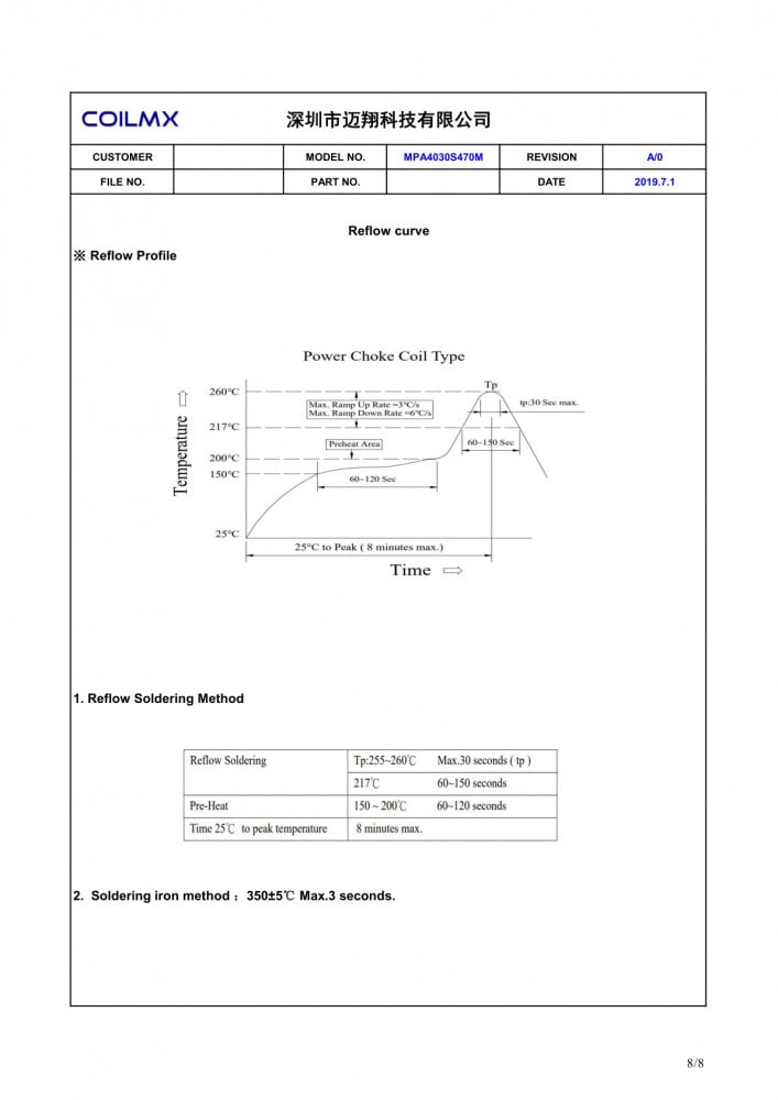MPA4030S470M specification page 8