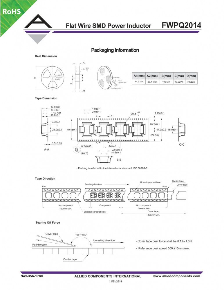 FWPQ2014 series datasheet page 2