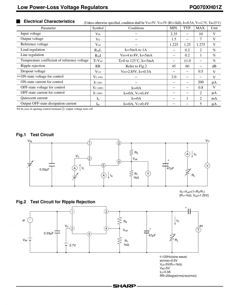 PQ070XH01ZZ datasheet page 2