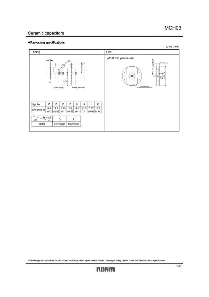 ROHM MCH03 technical document page 5