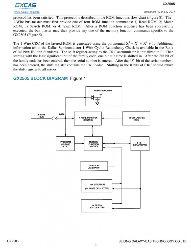 GX2505 datasheet page 3
