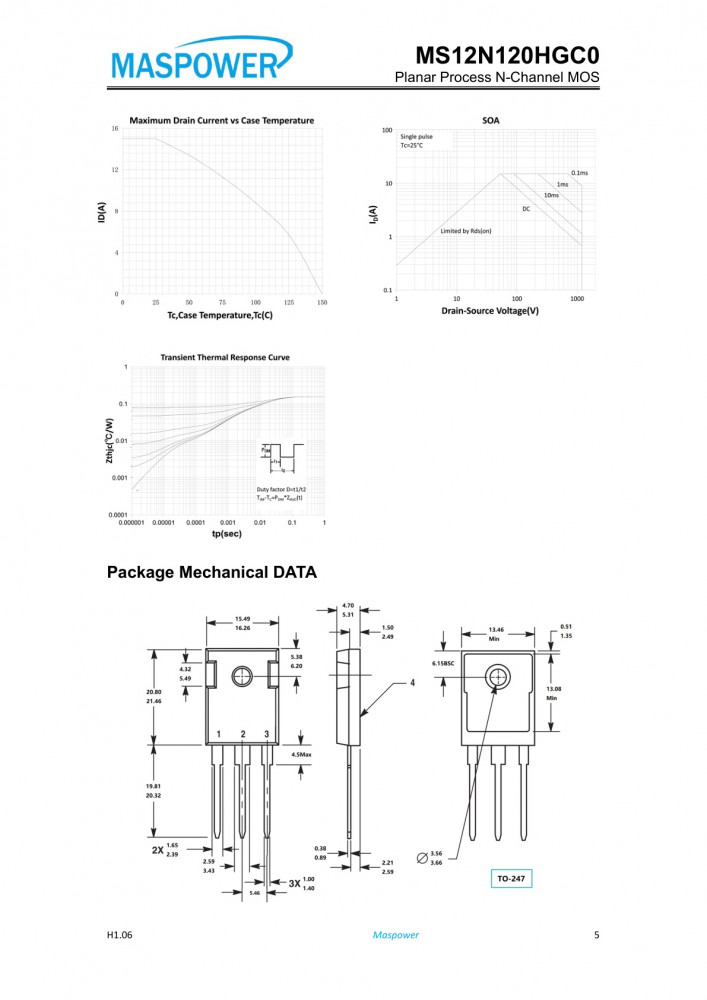 MS12N120HGC0 datasheet page 5