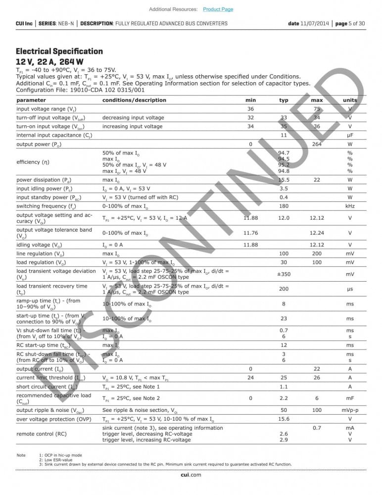 CUI NEB-N datasheet page 5