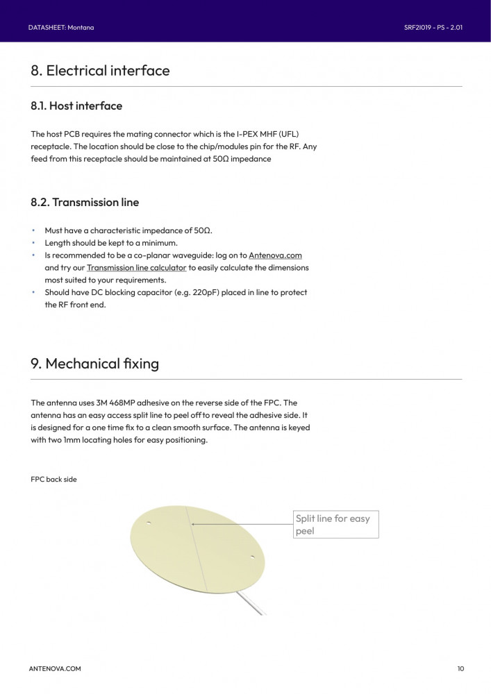 Montana datasheet page 10