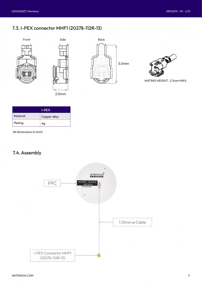 Montana datasheet page 9