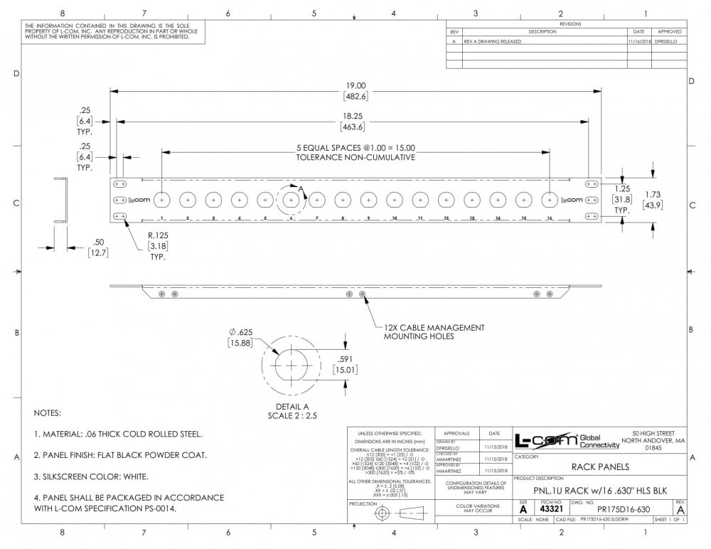 PR175D16-630 technical document page