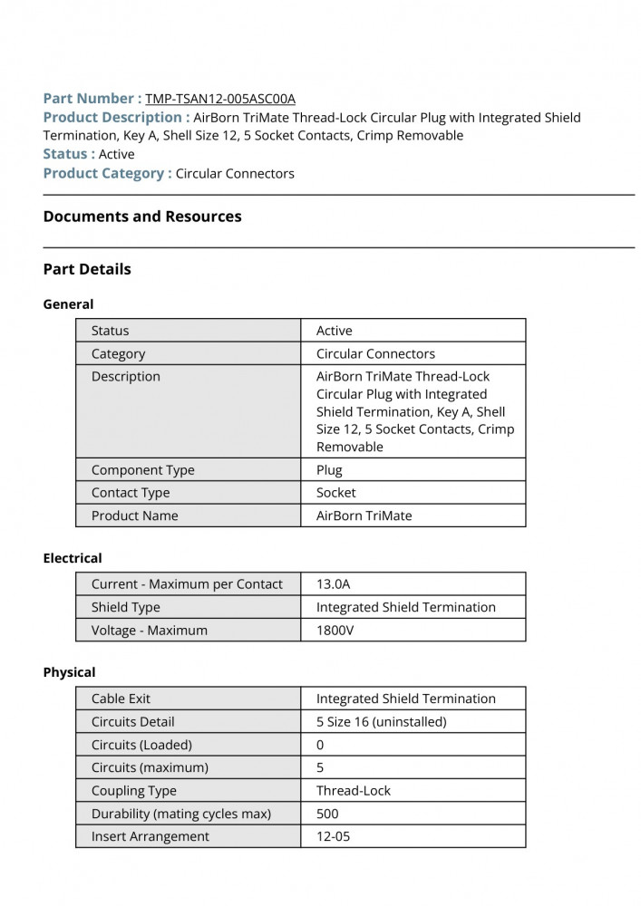 TMP-TSAN12-005ASC00A product document image 1