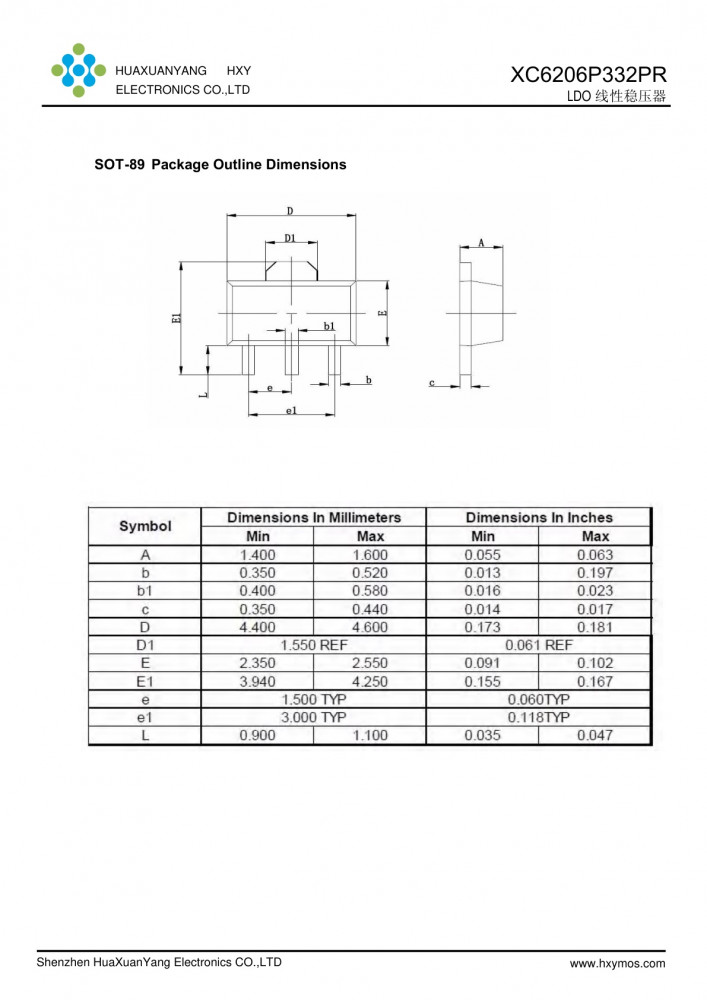 XC6206P332PR datasheet page 5