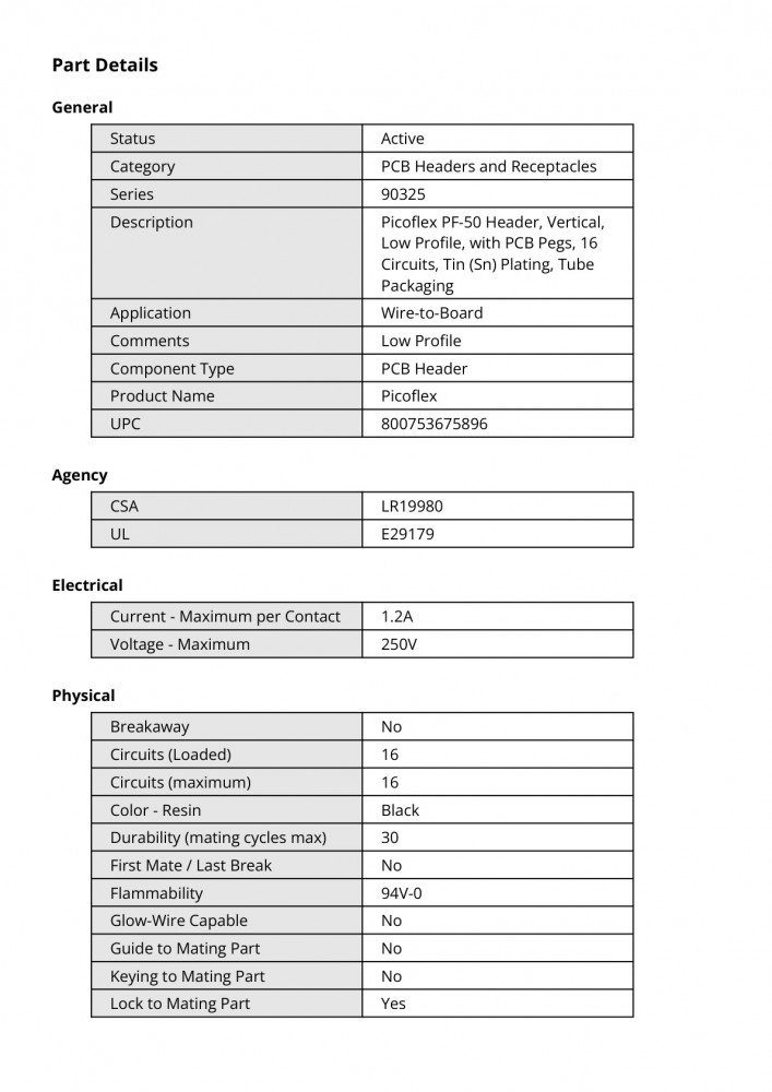 MOLEX 903259016 technical document image 2