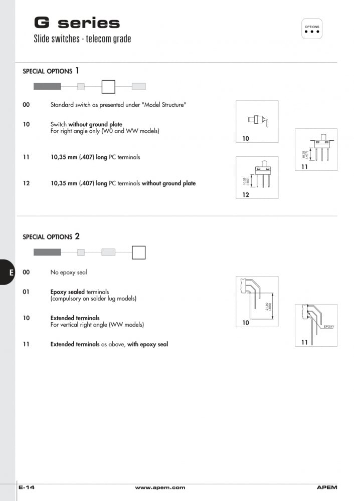 APEM GH39 series datasheet page 6