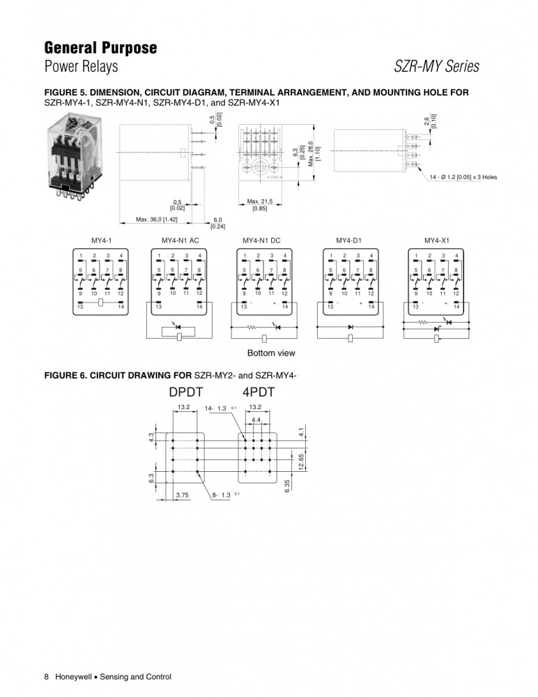 Honeywell SZR-MY Series document page 8