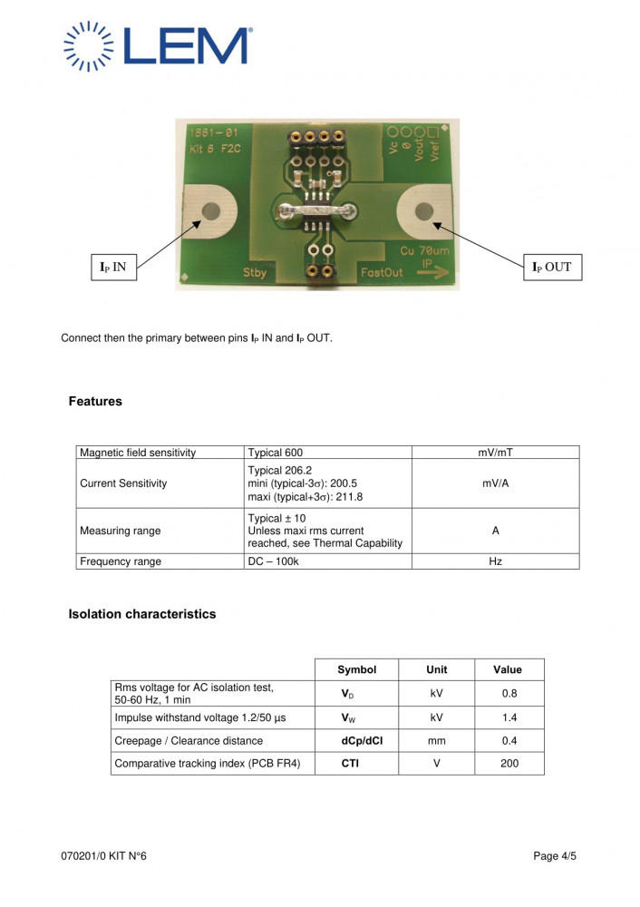 FHS 40-P Kit 6 documentation page 4