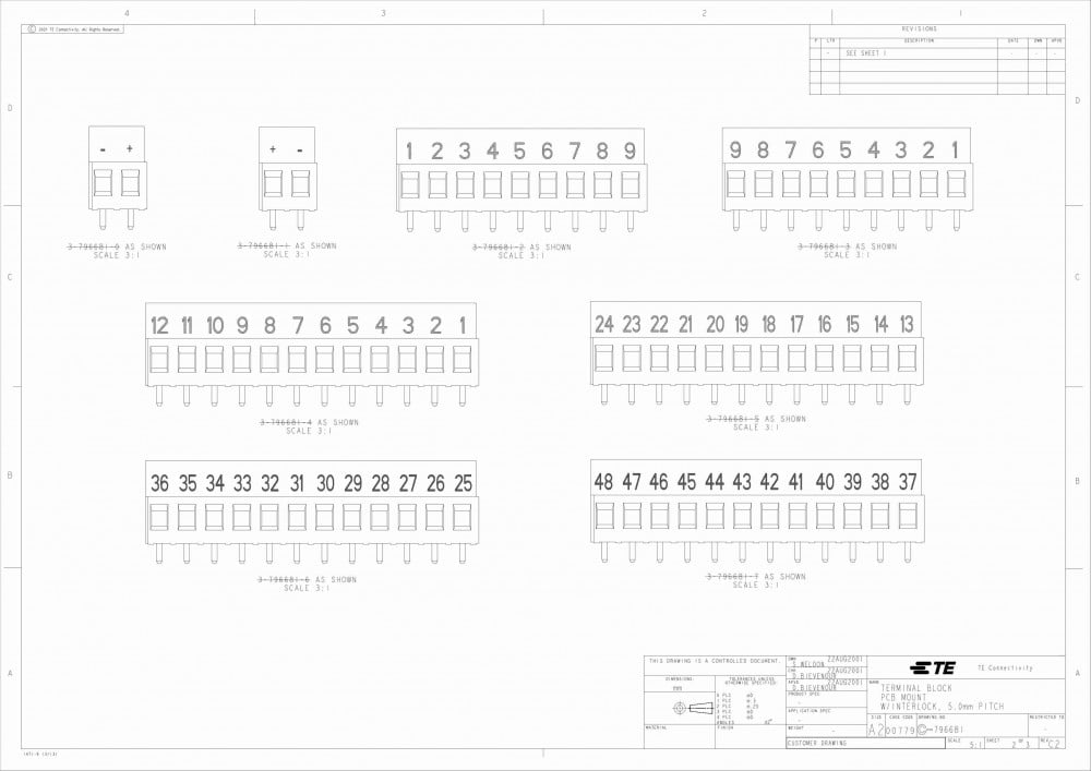 TE Connectivity 1-796681-2 technical drawing page 2