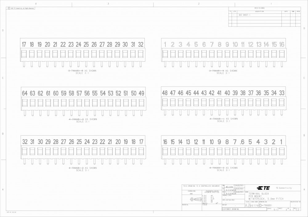 TE Connectivity 1-796681-2 technical drawing page 3