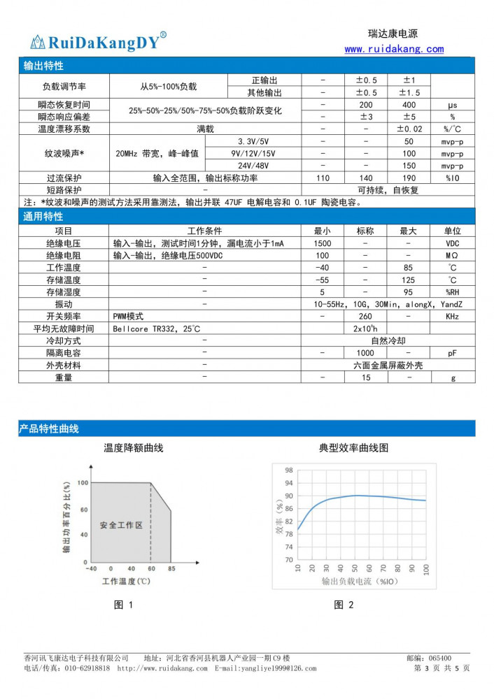 RDA10-30 series technical documentation page 3