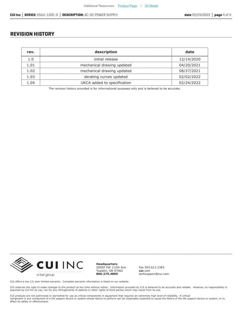 CUI VSUU-120C-D524A datasheet page 4