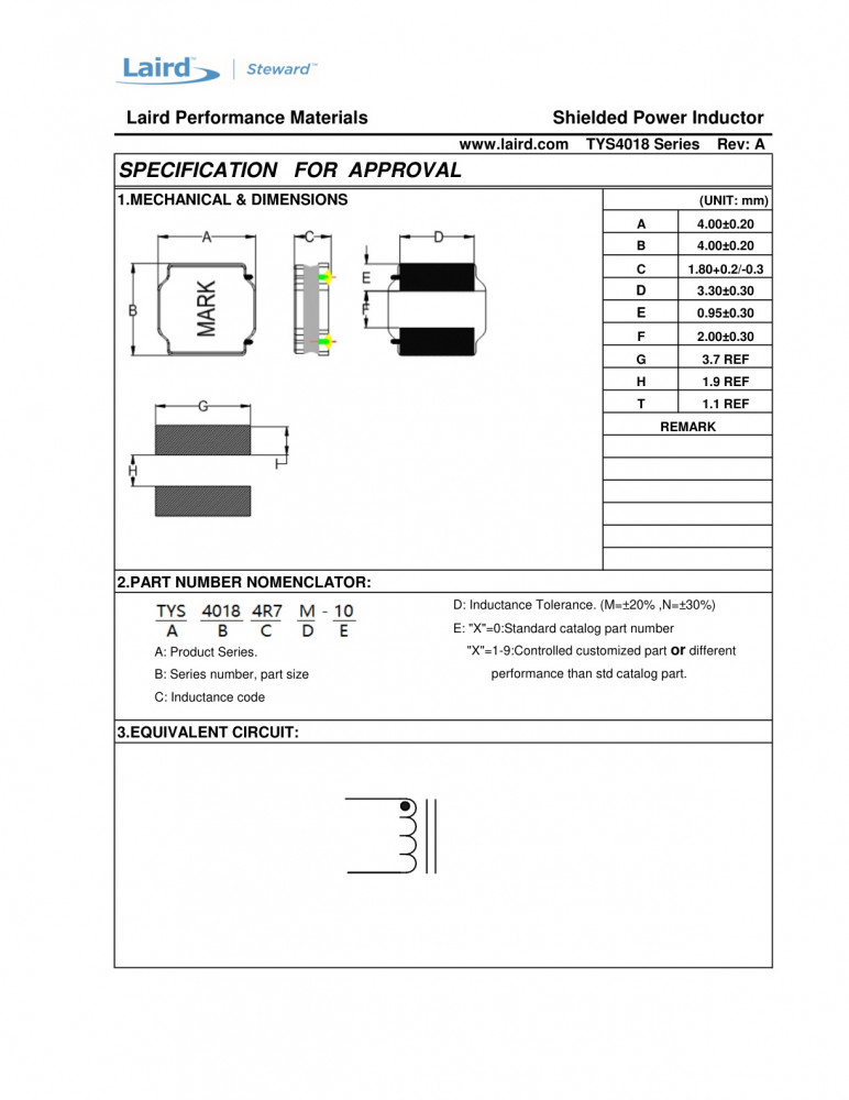 TYS4018 technical document page 2