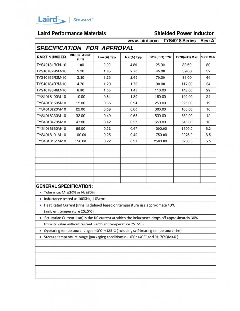 TYS4018 technical document page 3
