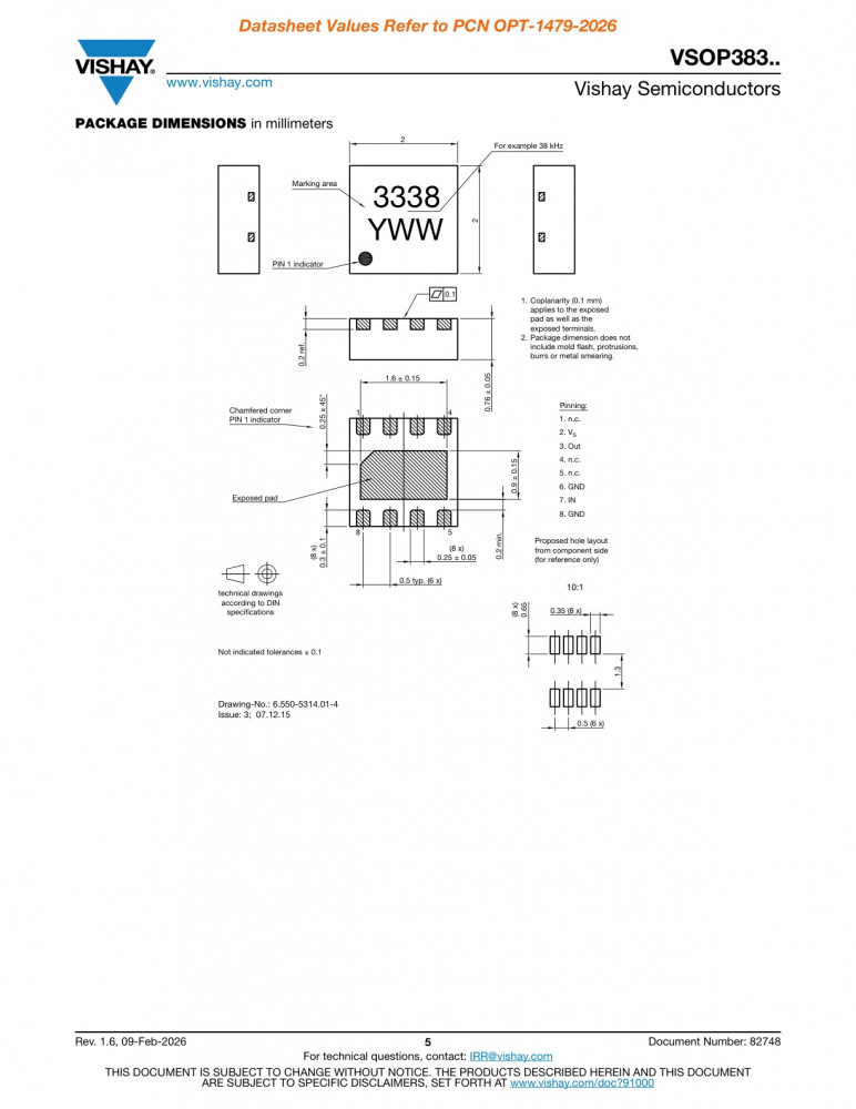 VSOP38338 datasheet page 5