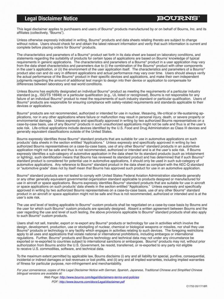 BOURNS SF-0603FP050M-2 datasheet page 6